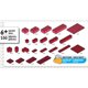 Block Tech 3 Shades Red Building Blocks - Walmart.ca
