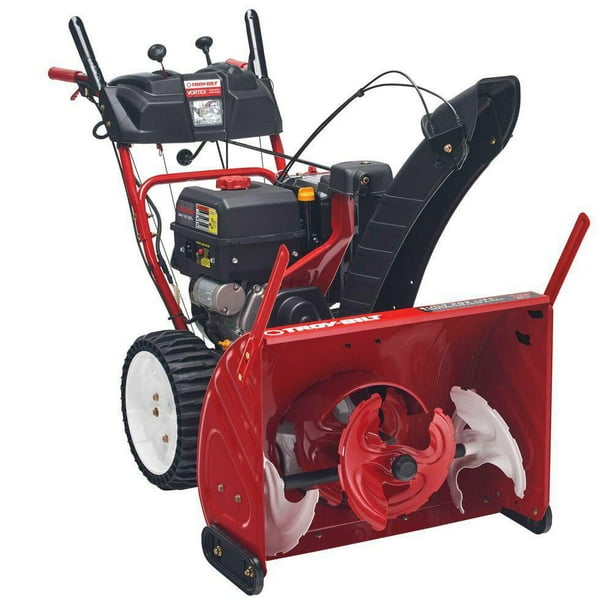Troy Bilt Souffleuse à neige à trois phases de 28 po avec démarreur ...