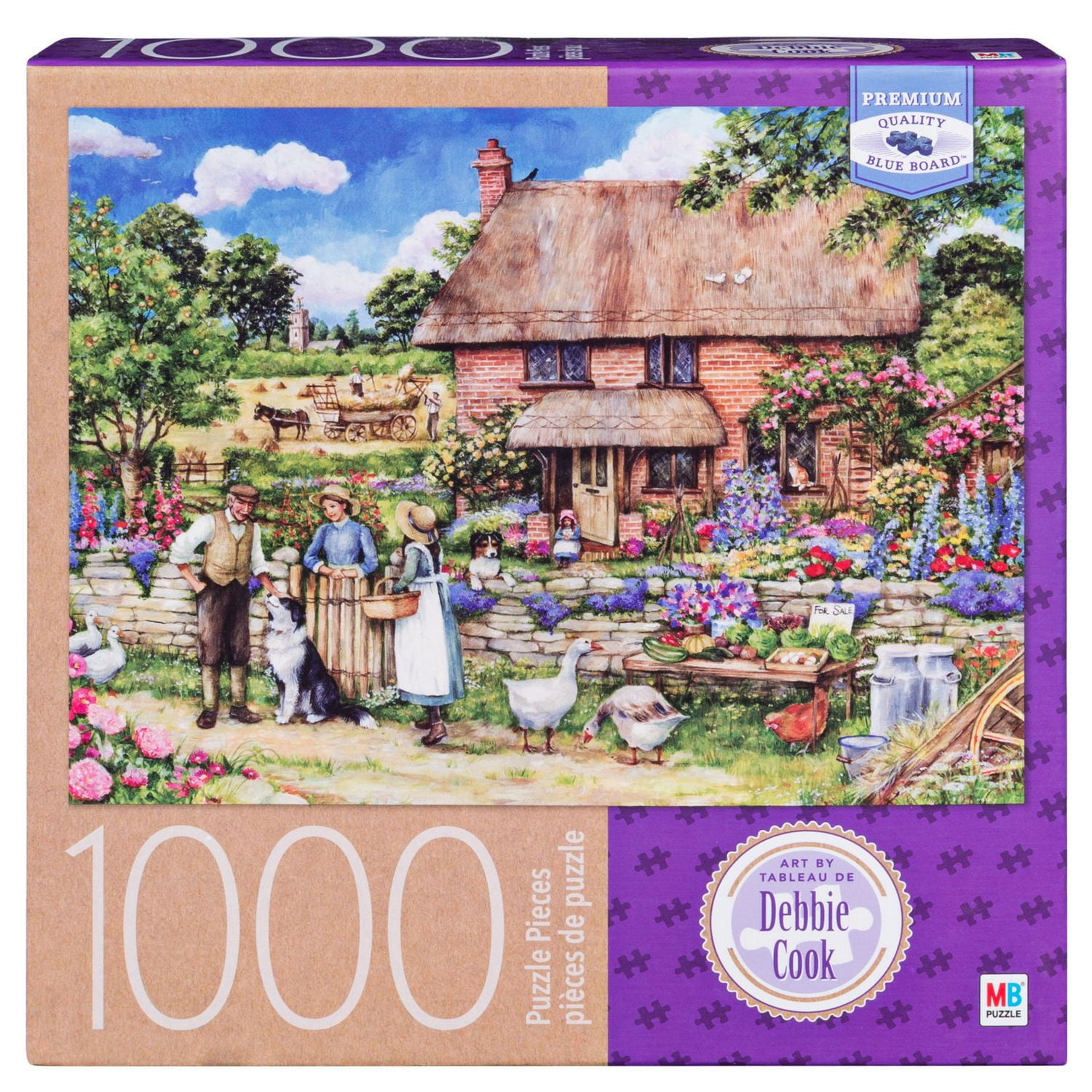Artist Debbie Cook - 1000-Piece Adult Puzzle - Farm Cottage | Walmart ...