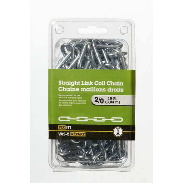10'x2/0 Straight Link Coil Chain 1 Piece - Walmart.ca