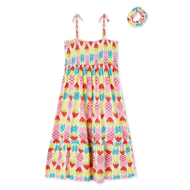 George Girls' Smocked Dress 2-Piece Set - Walmart.ca