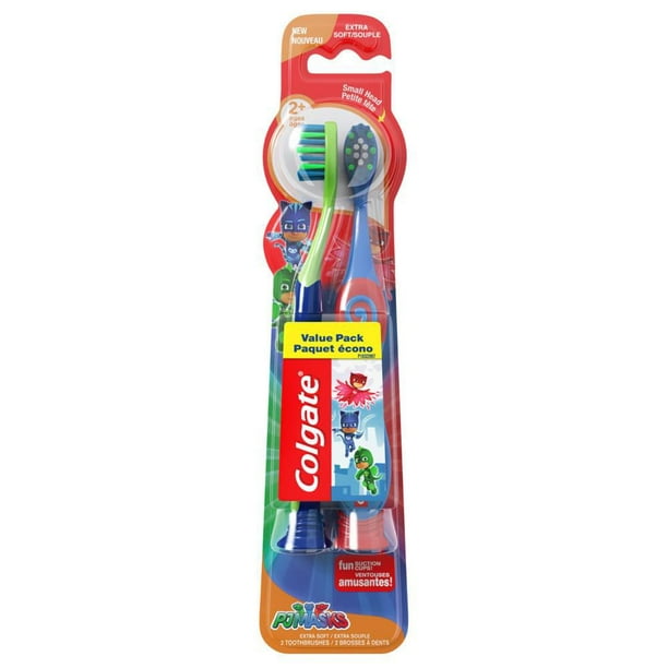 Colgate Kids Extra Soft Toothbrush with Suction Cup, PJ Masks - Walmart.ca