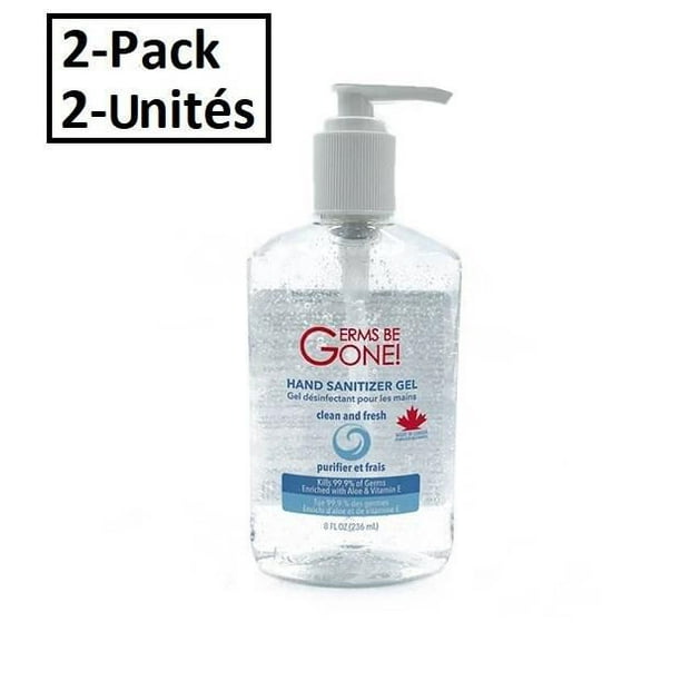 2-Pack Germs Be Gone! Anti-Bacterial Hand Sanitizer Gel - Walmart.ca
