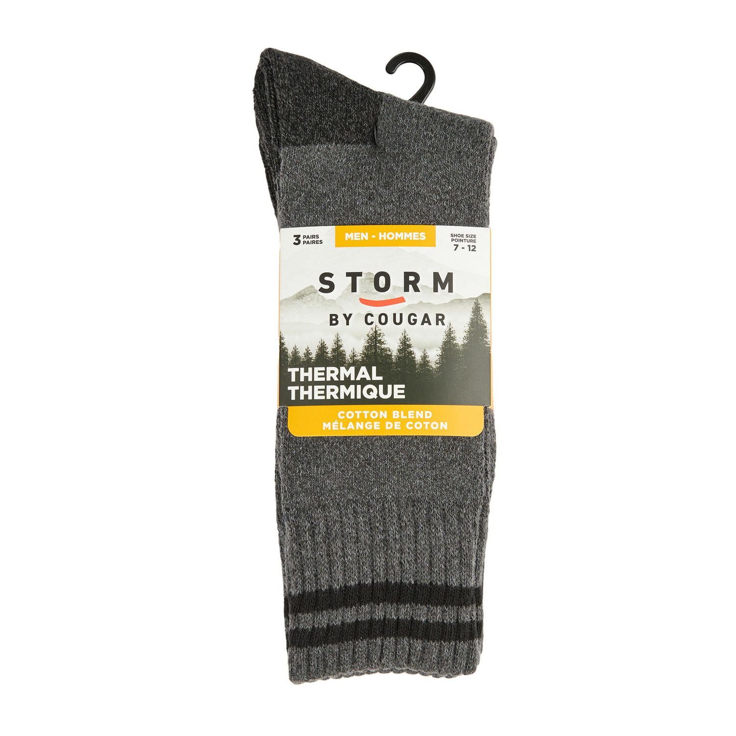 Click here for Storm By Cougar Mens 3 Pair Pack Cotton Crew Socks... prices