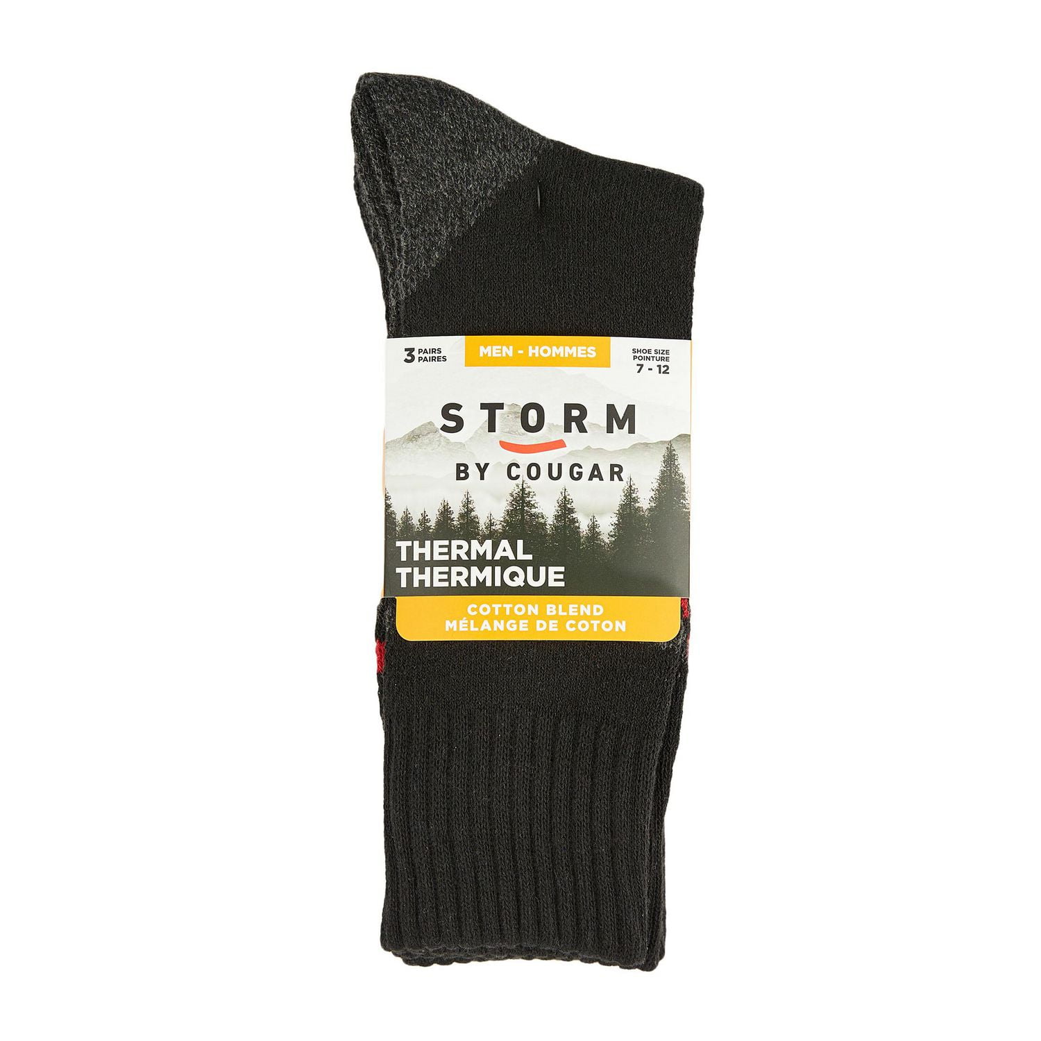 Click here for Storm By Cougar Mens 3 Pair Pack Cotton Crew Socks... prices