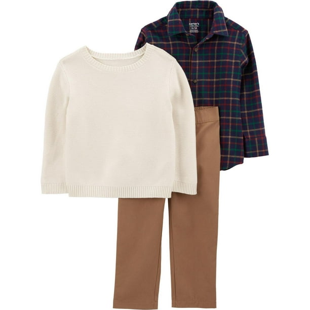 Carter's Child of Mine Toddler Boys' Plaid 3-Piece Outfit Set Sizes 2T ...