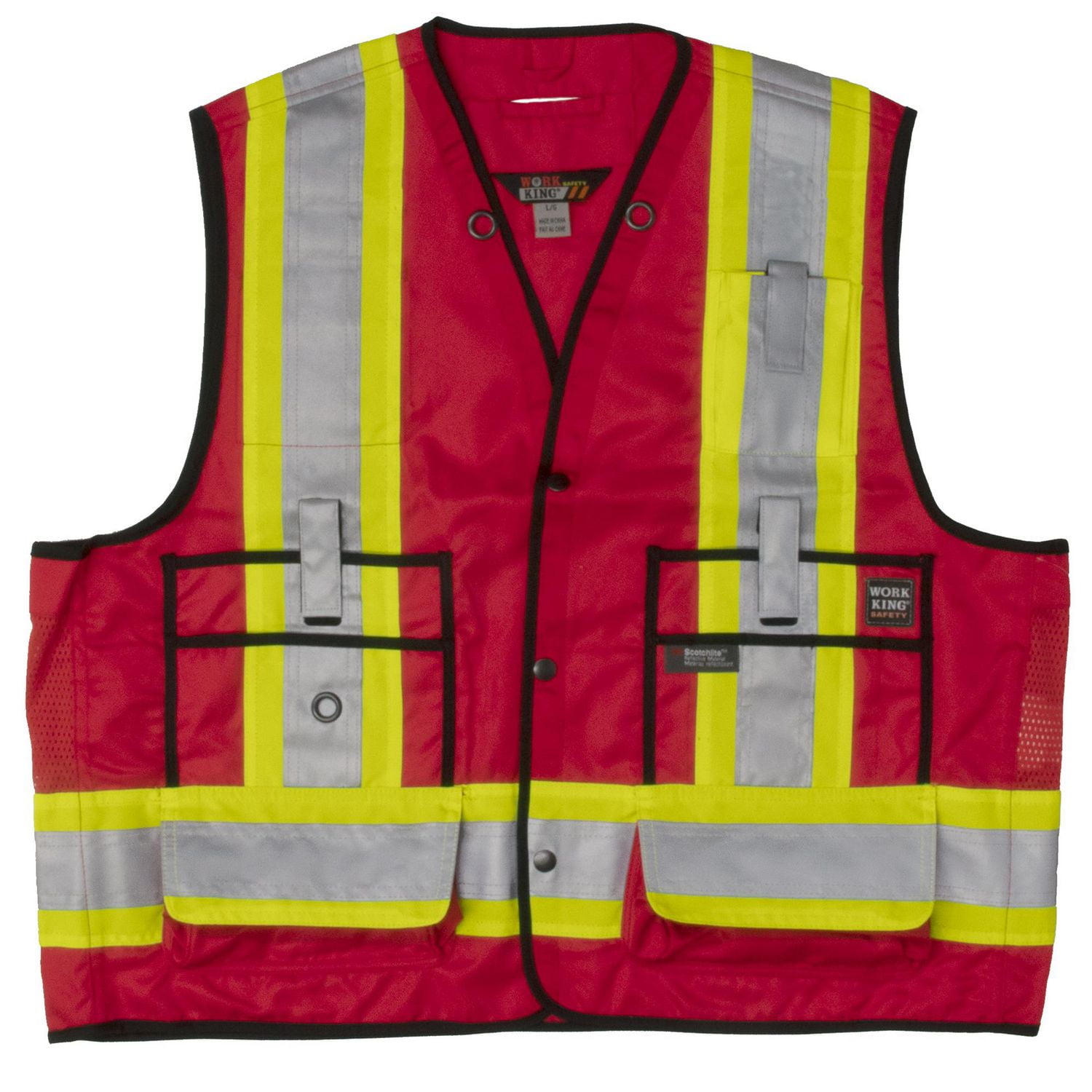 Click here for Tough Duck Mens Surveyor Safety Vest L prices
