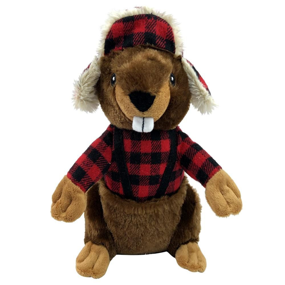 Holiday Time Squeaky Stuffed Dog Toy - Beaver | Walmart Canada