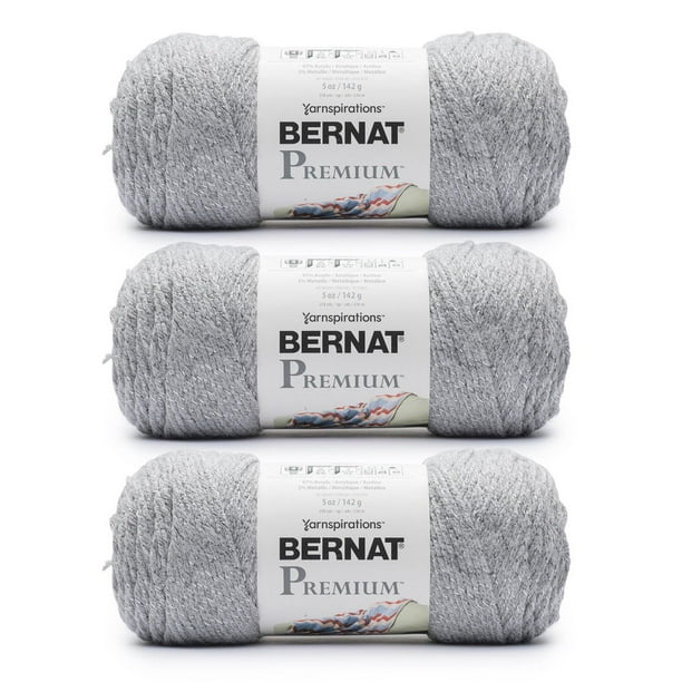 Bernat® Premium™ Sparkle Yarn (3 Pack), Acrylic #4 Medium, 5oz/142g ...