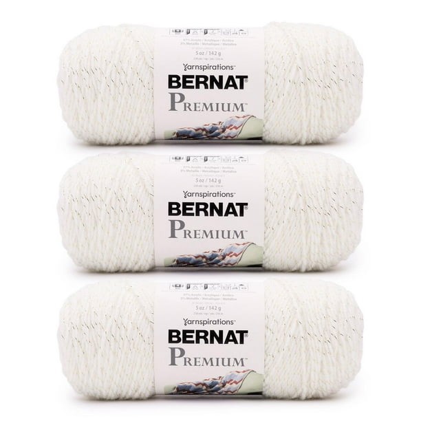 Bernat® Premium™ Sparkle Yarn (3 Pack), Acrylic #4 Medium, 5oz/142g ...