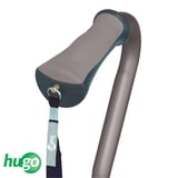 Hugo Adjustable Offset Handle Cane with Reflective Strap, Smoke ...