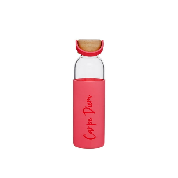 Mainstays 18oz pink glass bottle - Walmart.ca