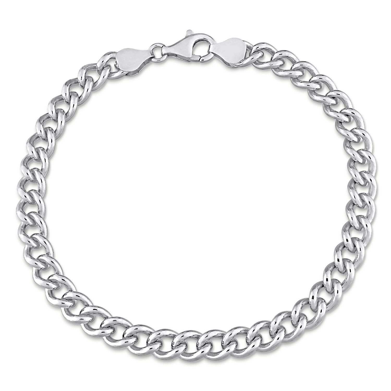 Click here for Miabella Sterling Silver Curb Chain Mens Bracelet... prices