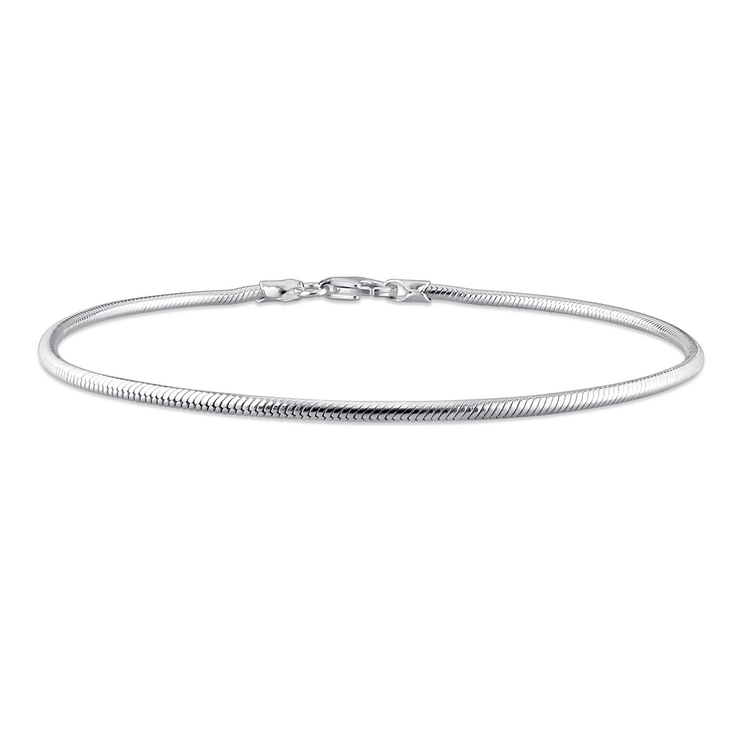 Click here for Miabella Sterling Silver Snake Chain Mens Bracelet... prices