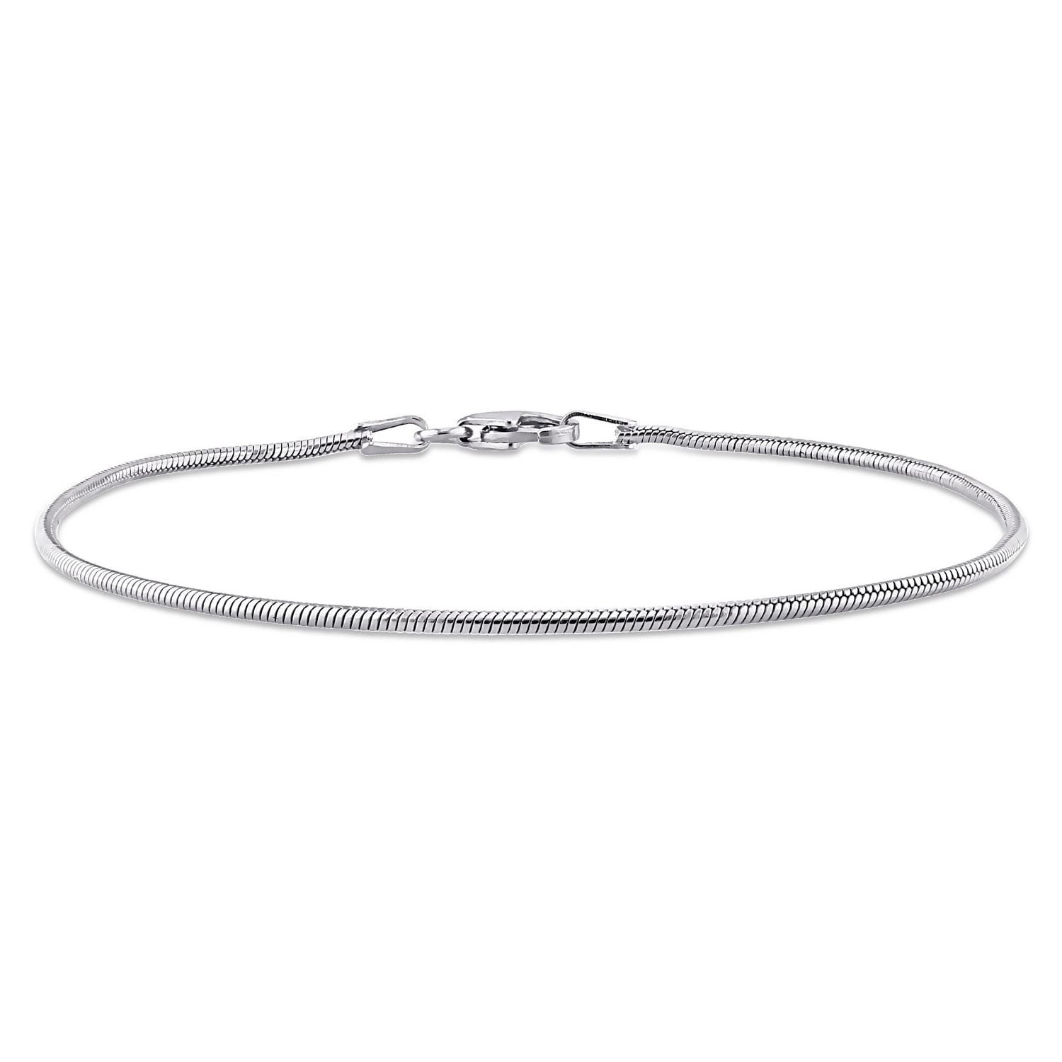 Click here for Miabella Sterling Silver Snake Chain Bracelet One... prices