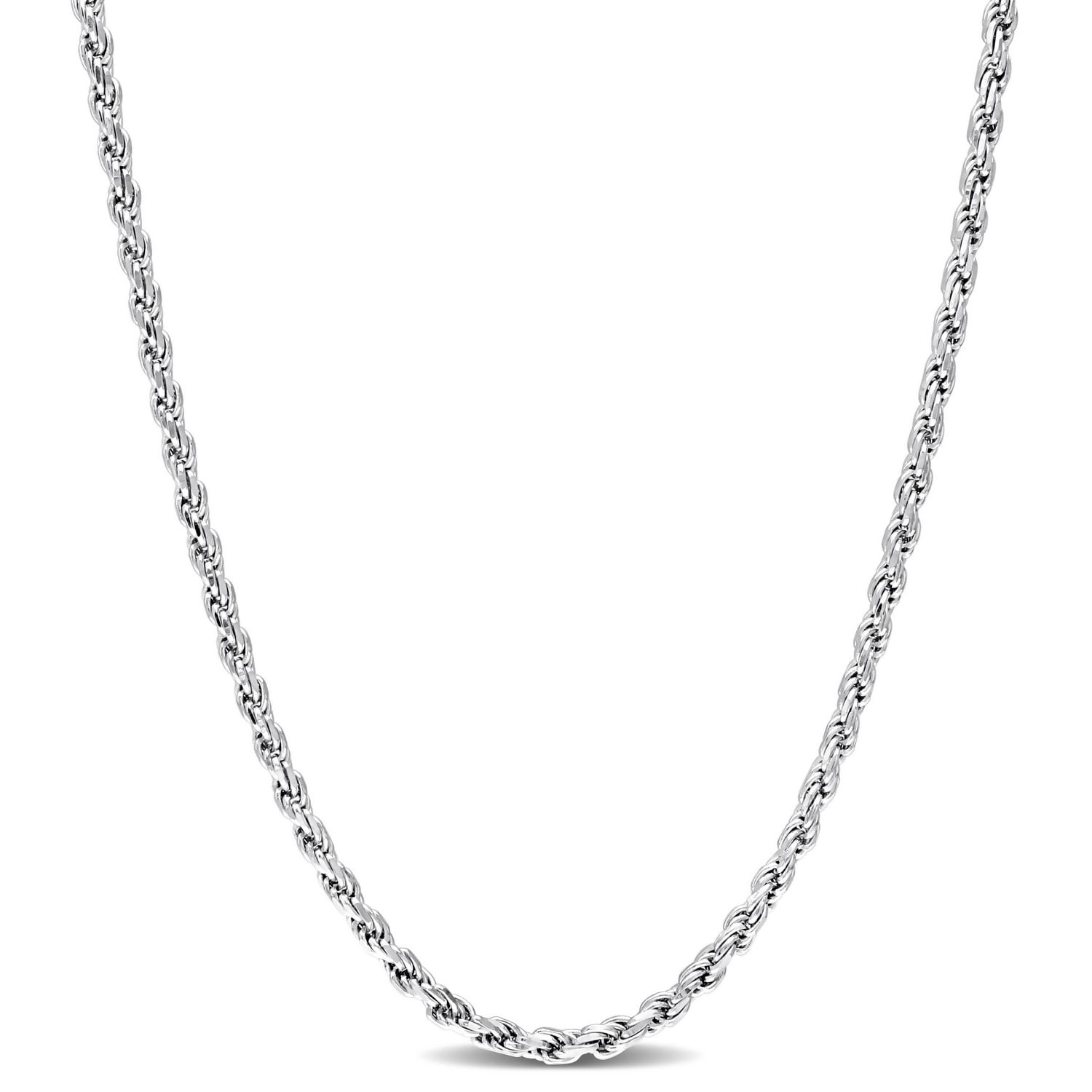 Click here for Miabella Sterling Silver Rope Chain Necklace 16 prices