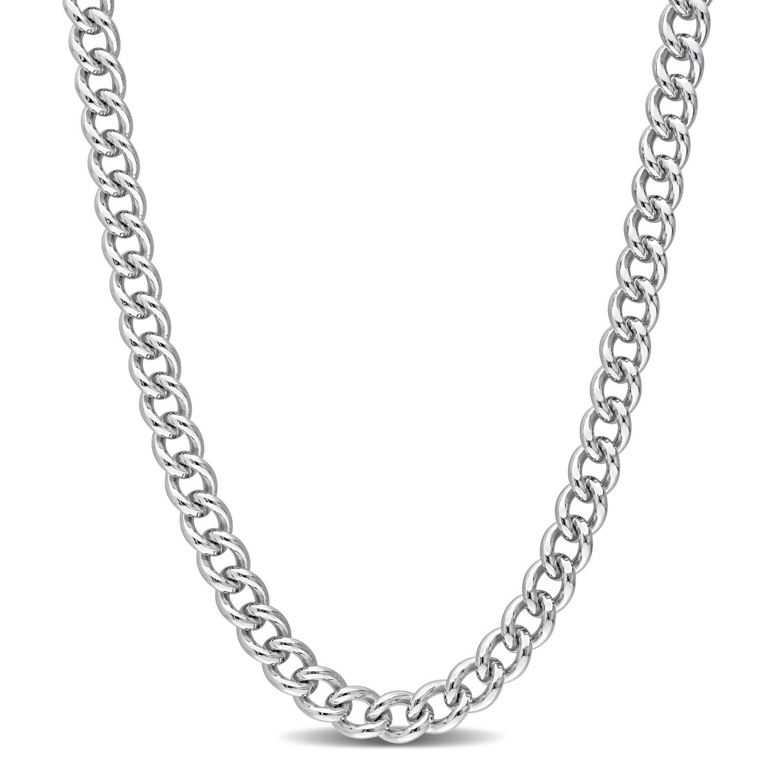 Click here for Miabella Sterling Silver Curb Link Necklace 24 prices