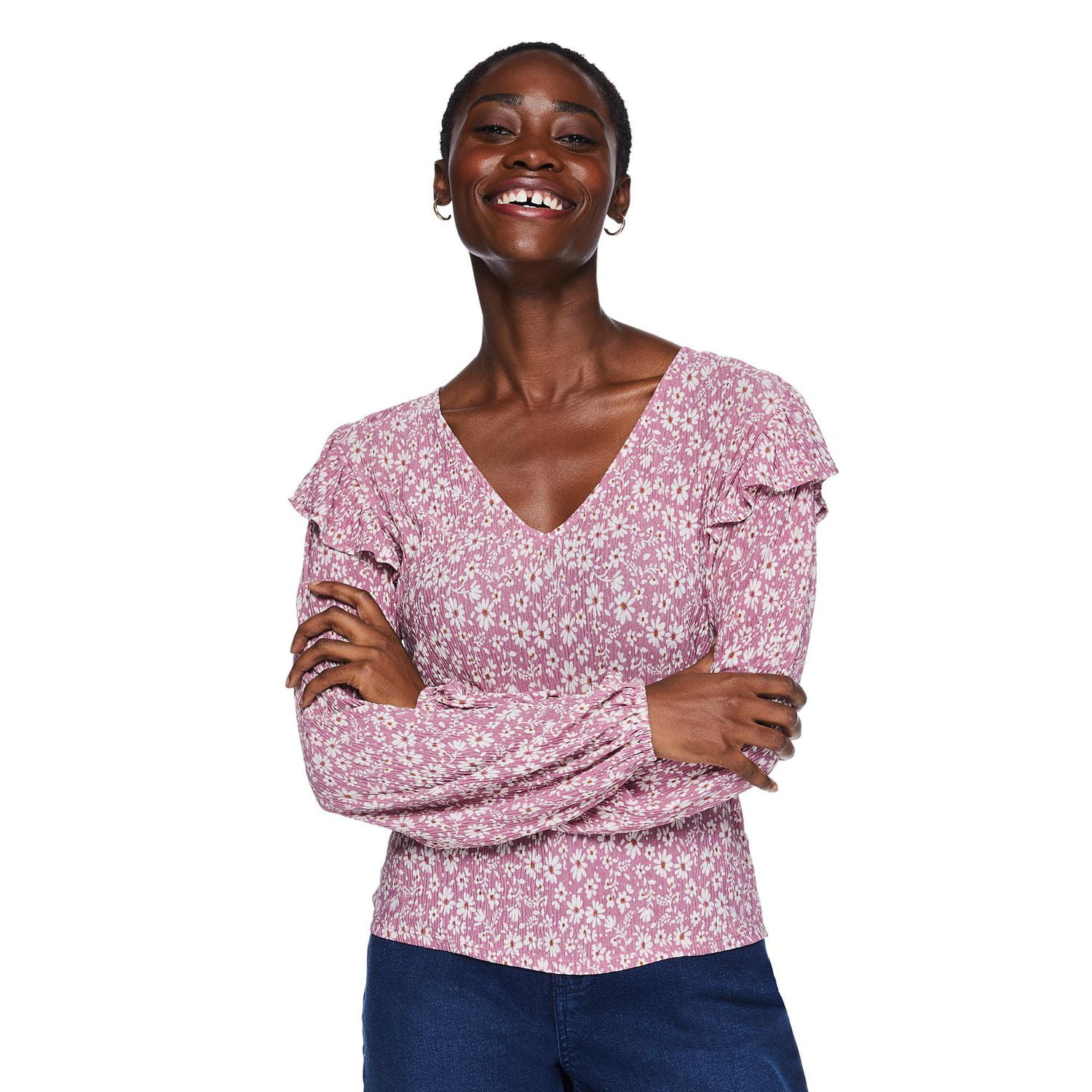 Click here for George Womens Ruffle Blouse L prices