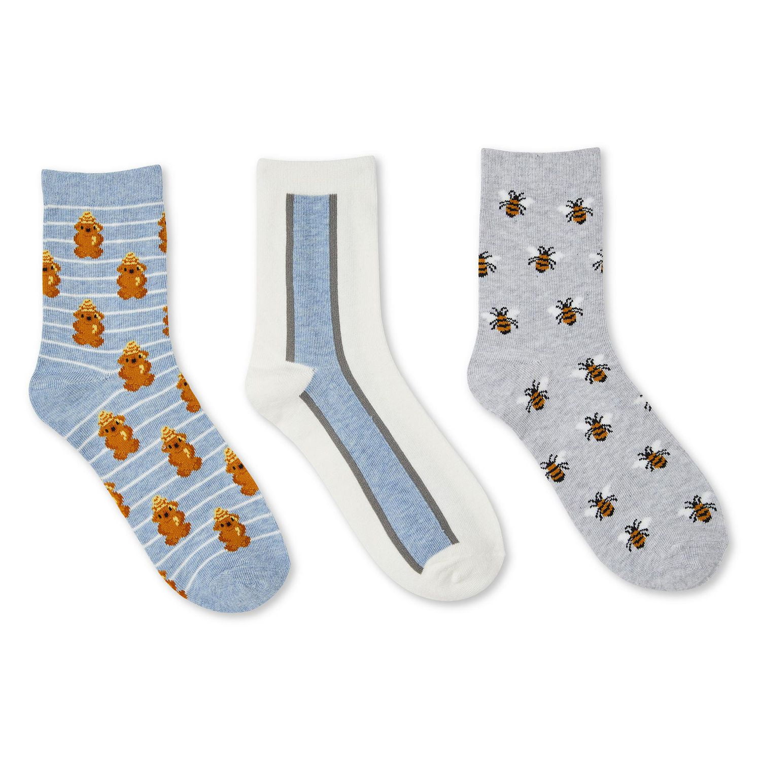 Click here for George Womens Mid-Crew Socks 3-Pack 6-10 prices