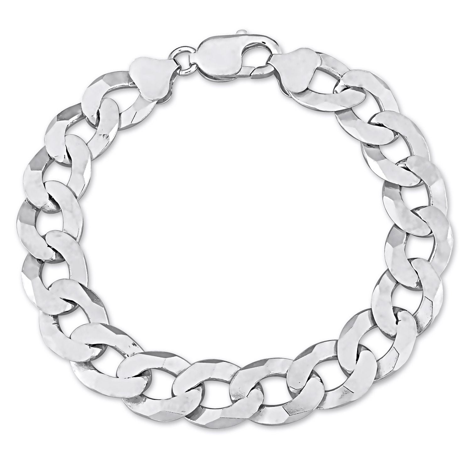 Click here for Miabella Sterling Silver Curb Chain Mens Bracelet... prices