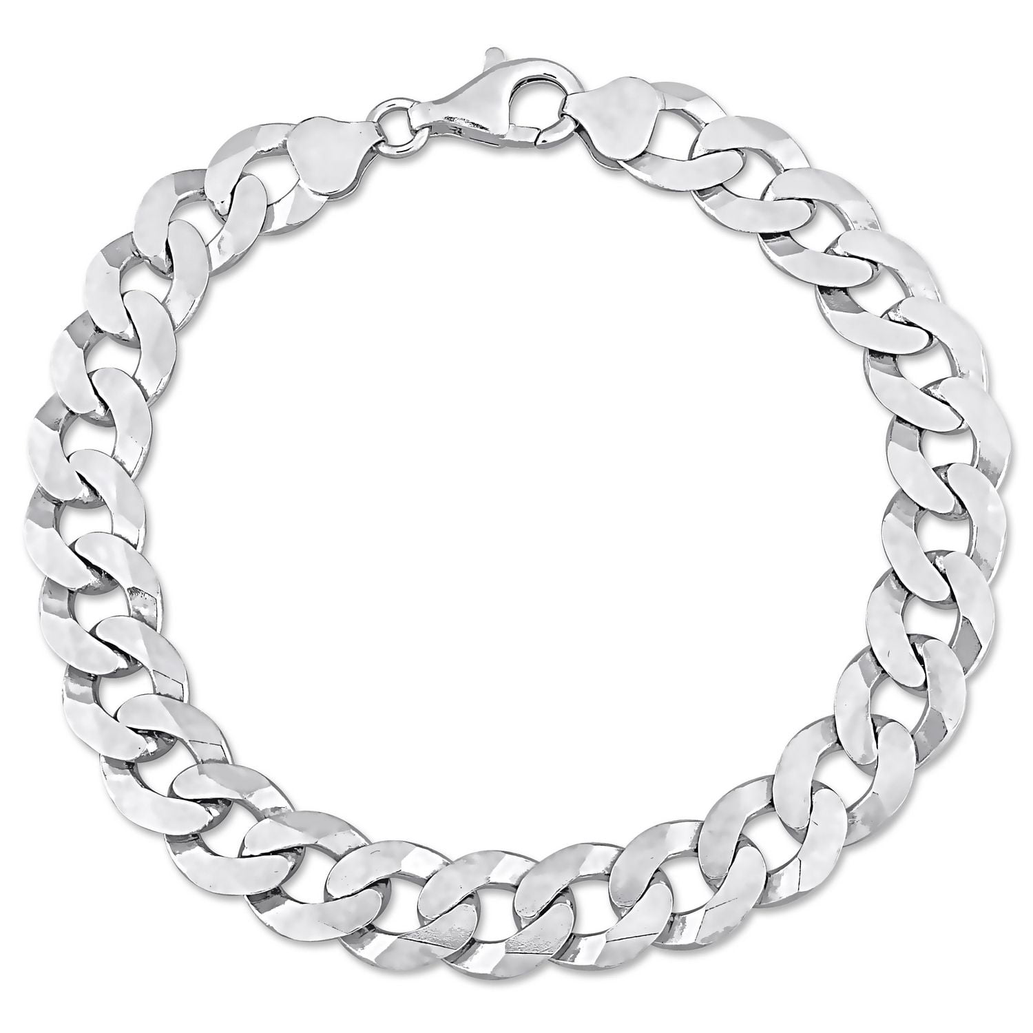 Click here for Miabella Sterling Silver Curb Chain Mens Bracelet... prices