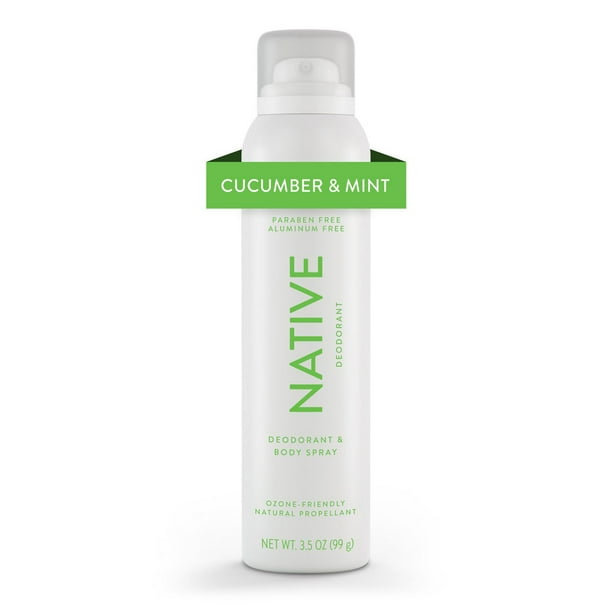 Native Aerosol-Free Spray Deodorant, Cucumber & Mint, 99g - Walmart.ca