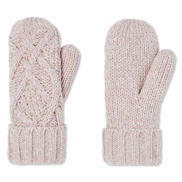 Time and Tru Women's Cable Knit Mittens - Walmart.ca