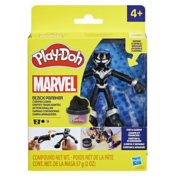 Play-Doh Marvel Black Panther Cutting Claws Action Figure Playset ...