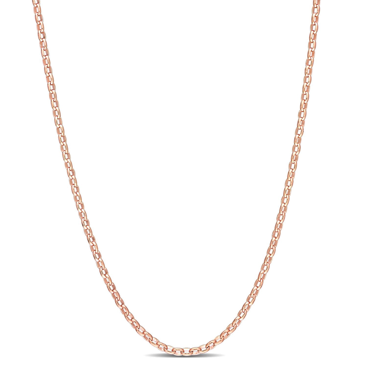 Click here for Miabella 18k Rose Gold Plated Sterling Silver Rolo... prices
