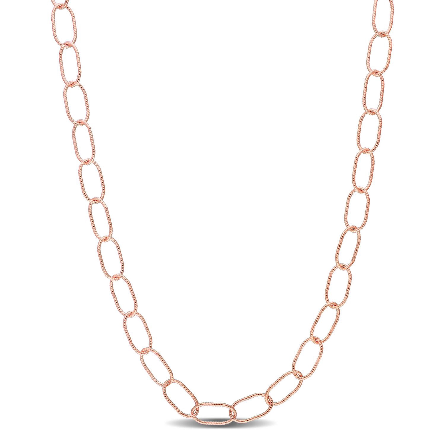 Click here for Miabella 18k Rose Gold Plated Sterling Silver Twis... prices