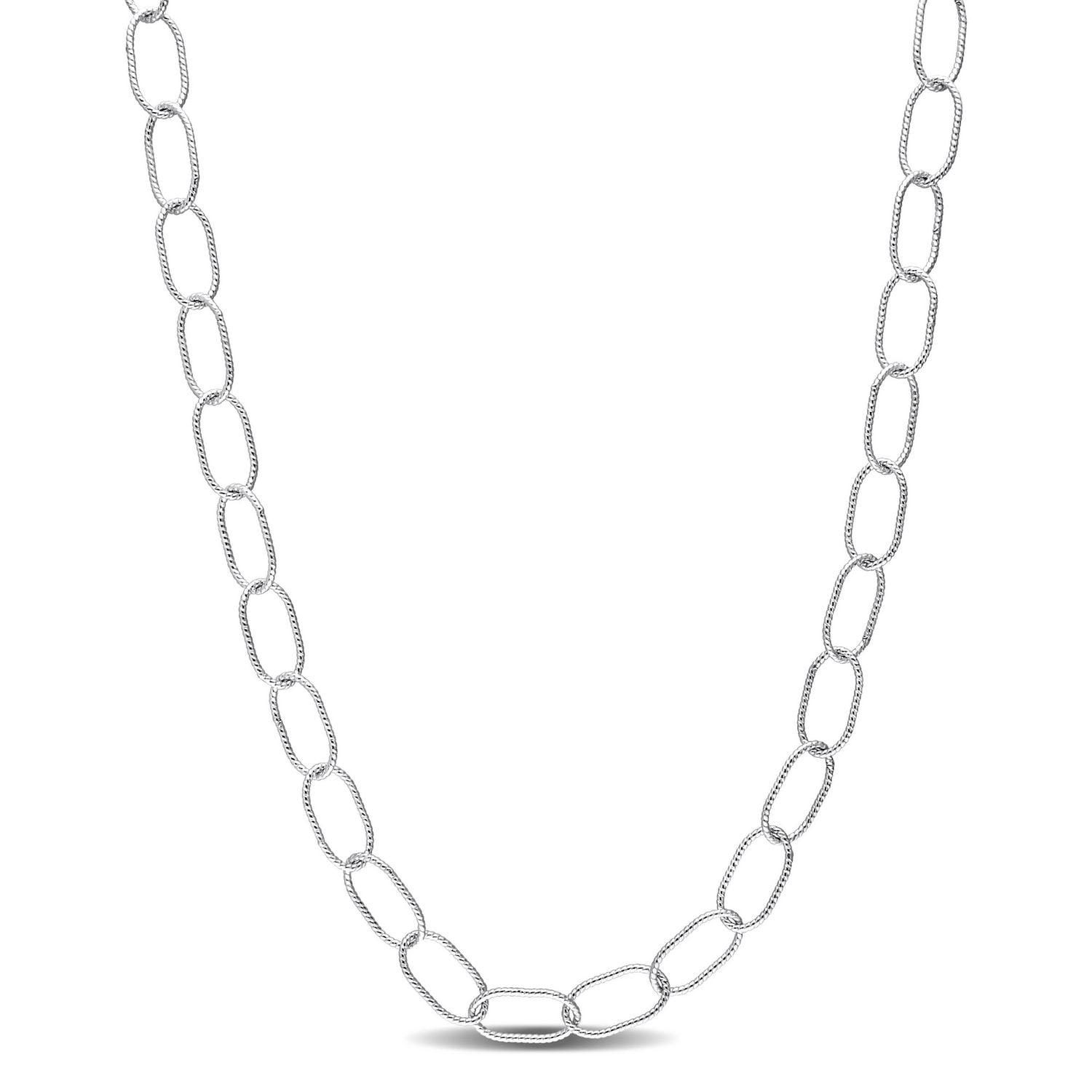 Click here for Miabella Sterling Silver Twisted Rolo Chain Neckla... prices