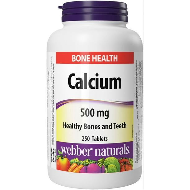 Webber Naturals® Calcium 500 mg, Helps maintain bone health and ...
