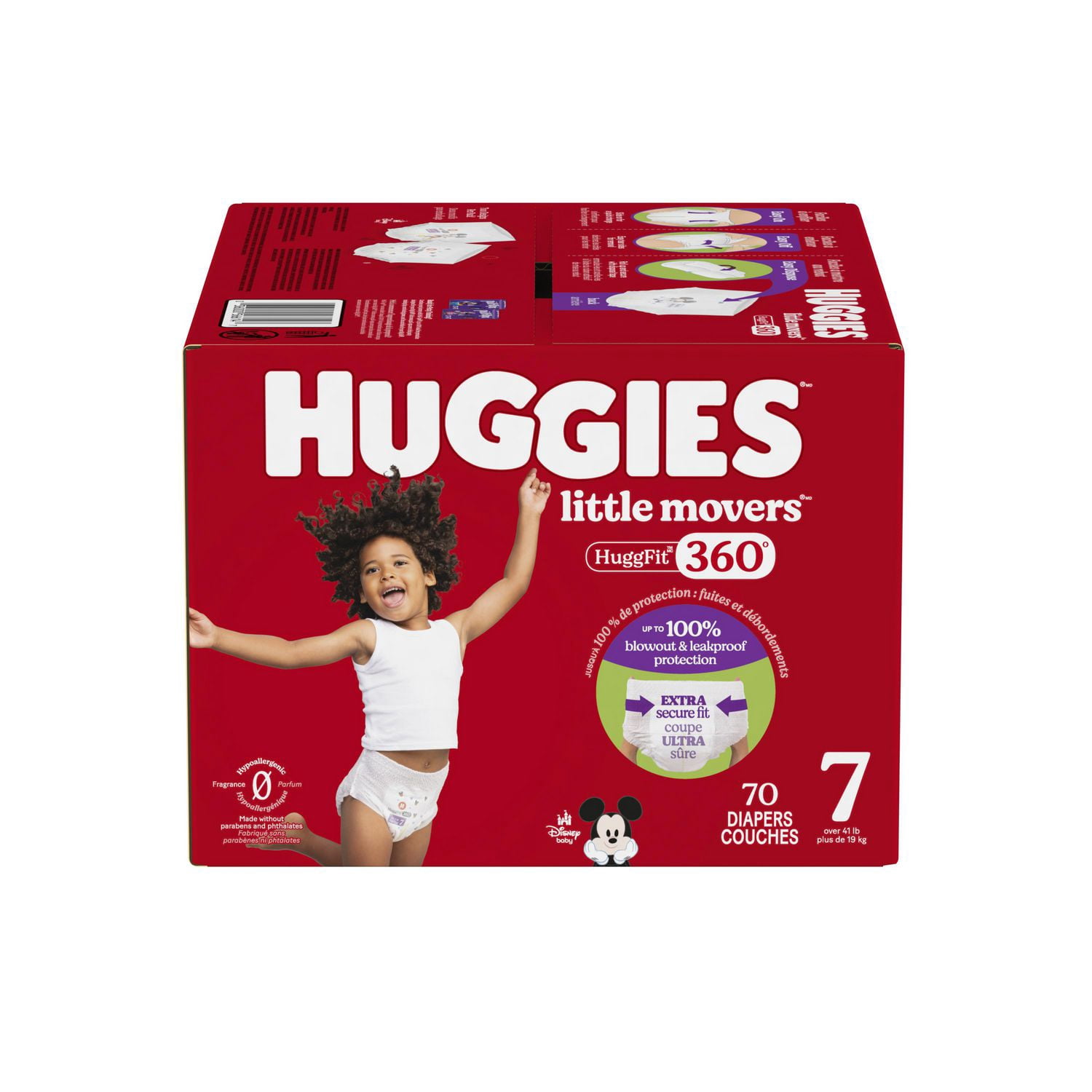 Huggies Little Movers HuggFit 360° Baby Diapers with 360° Waistband ...