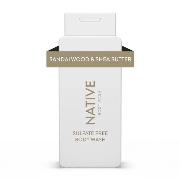 Native Natural Body Wash, Sandalwood & Shea Butter, Sulfate Free ...