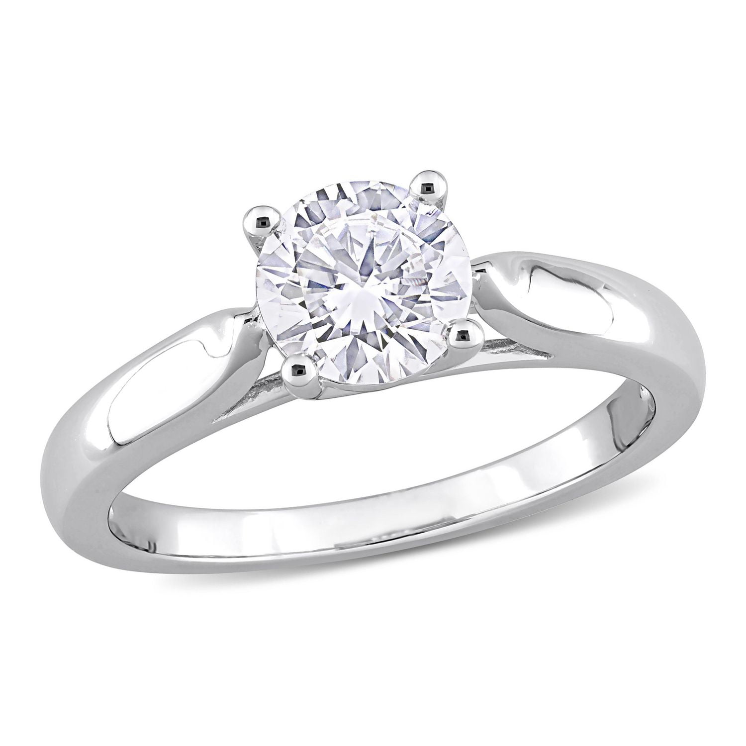 Click here for Miabella 1 Carat T. G.W. Moissanite Sterling Silve... prices