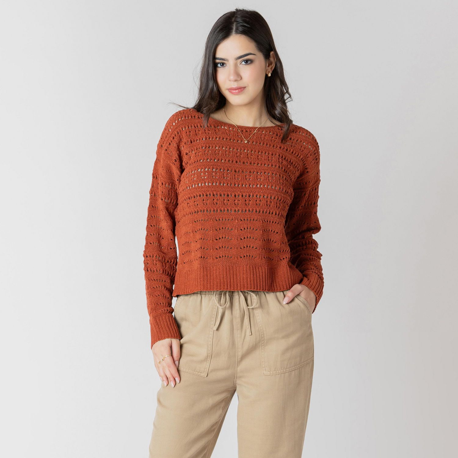 Click here for Devoted Loose Fit Long Sleeve Knitted Sweater Xs prices