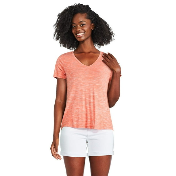 George Women's Voop Neckline Tee - Walmart.ca