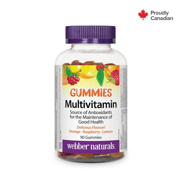 Webber Naturals® Multivitamin Orange · Raspberry · Lemon, 90 GUMMIES ...