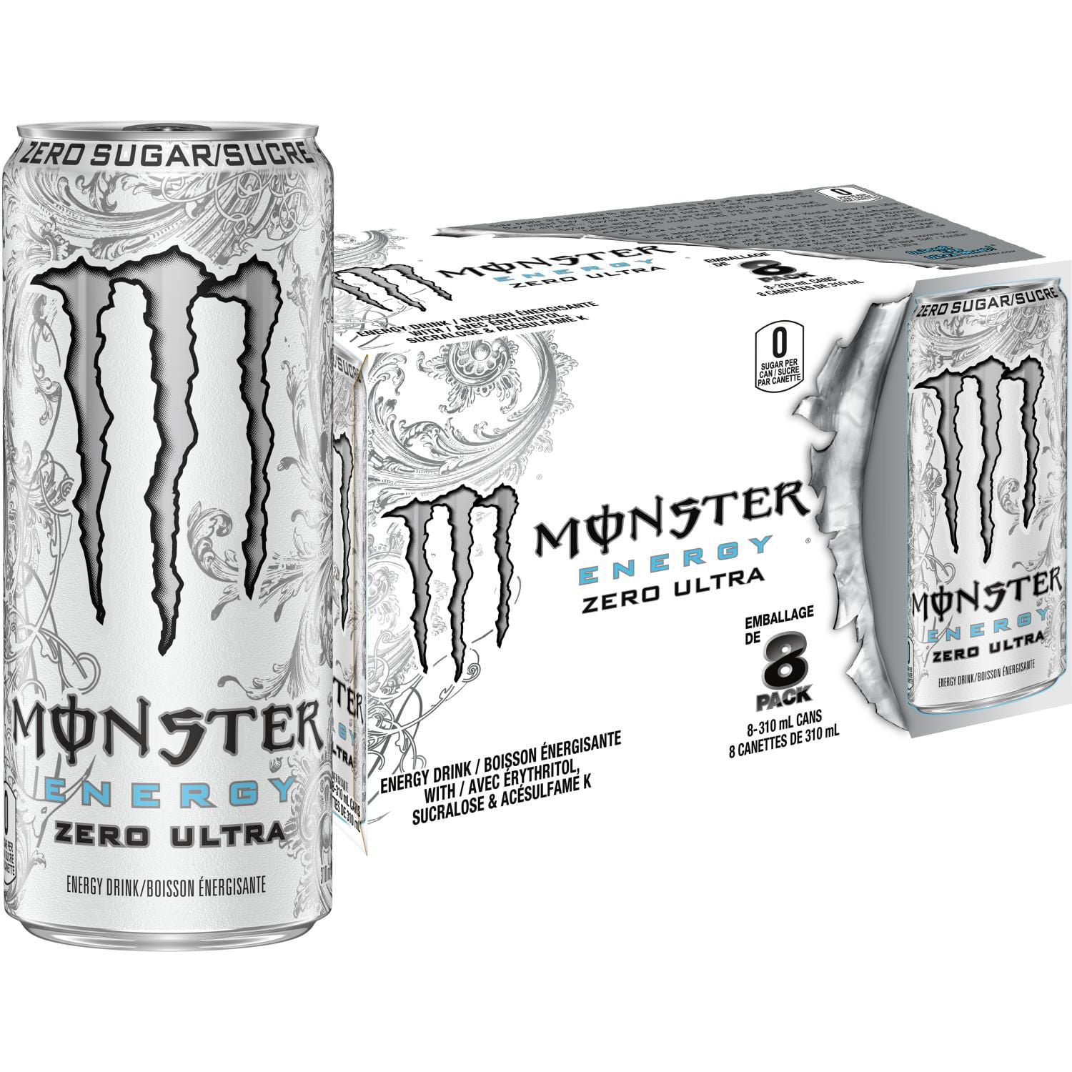 MONSTER ENERGY Zero Ultra, 310mL, 8 Pack | Walmart Canada