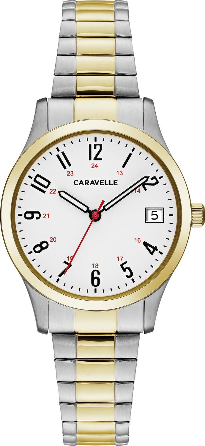 Click here for Caravelle Ladies Two-Tone Quartz Watch One Size prices