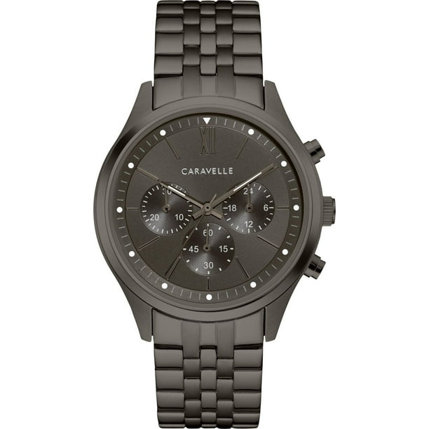 Caravelle Mens Gray Quartz Watch - Walmart.ca