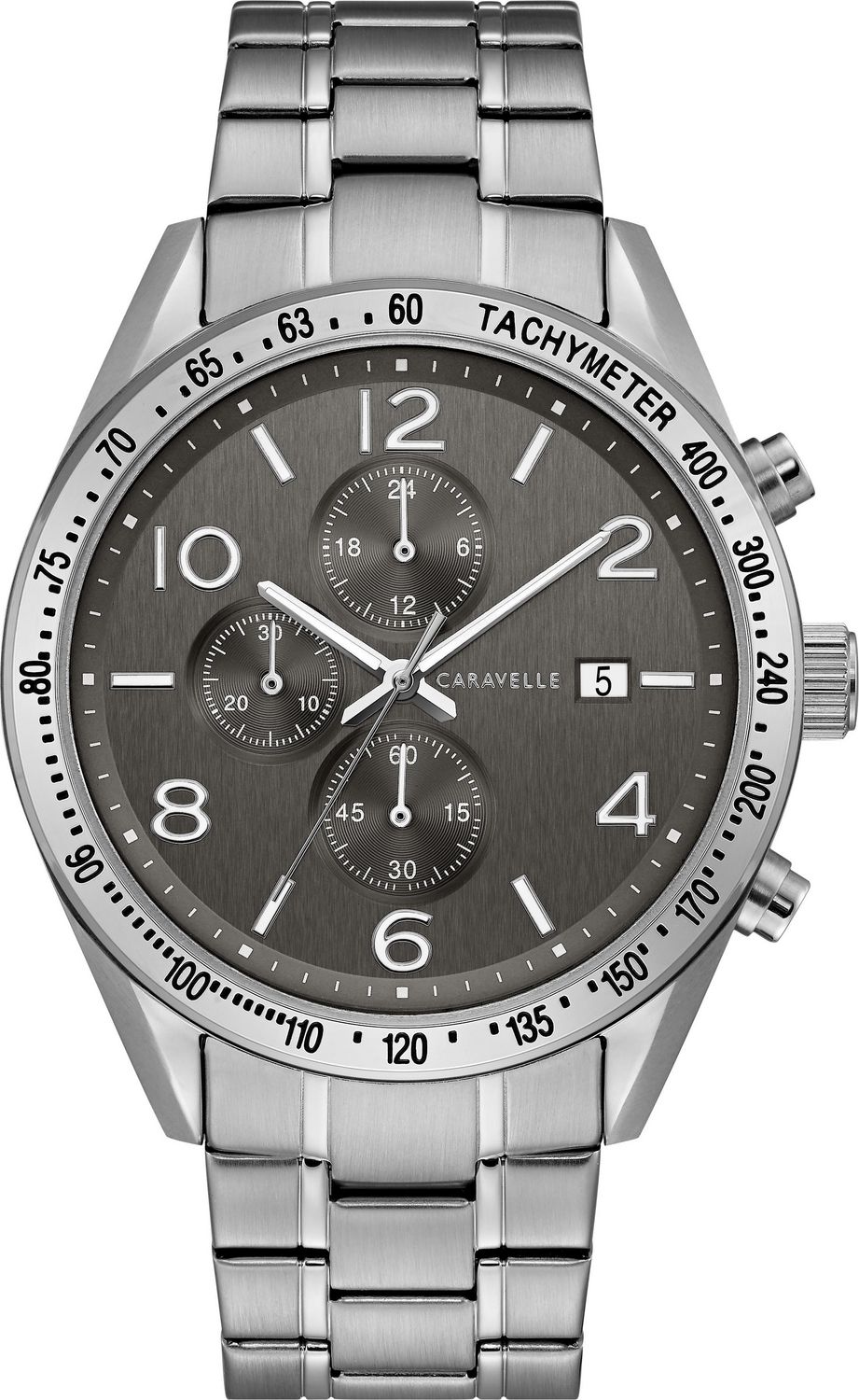 Caravelle Mens Silver-Tone Quartz Watch | Walmart Canada