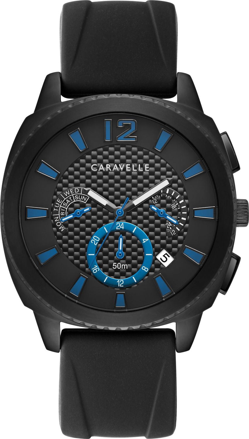 Caravelle Mens Black Quartz Watch | Walmart Canada