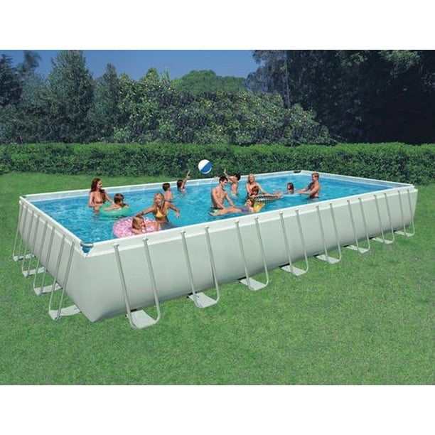 INTEX 32' x 16' x 52" Rectangular Ultra Frame™ Pool Set - Walmart.ca