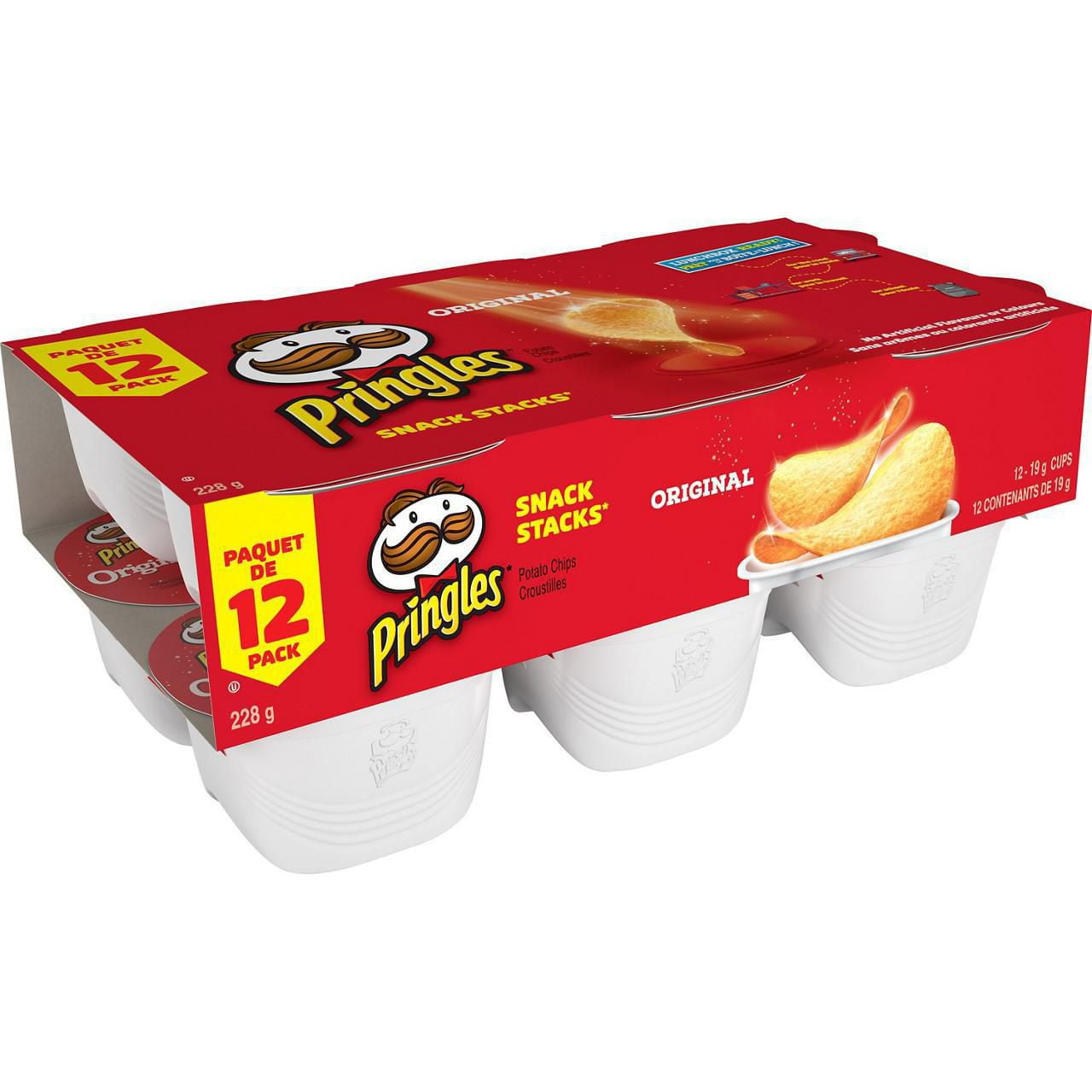 Pringles Snack Stacks Original Potato Chips, 12x19g | Walmart Canada