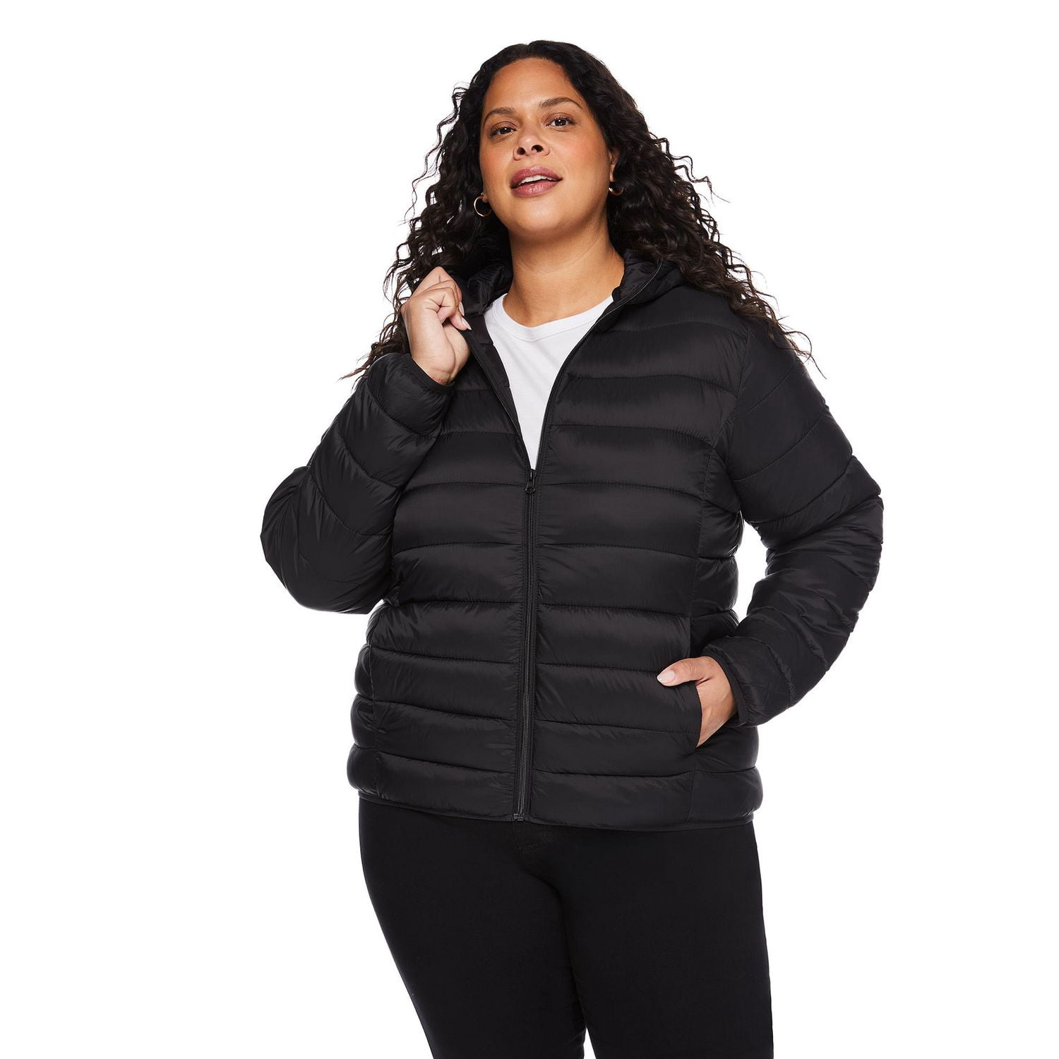 George Women's Plus Packable Puffer Jacket, Sizes 1X-4X - Walmart.ca