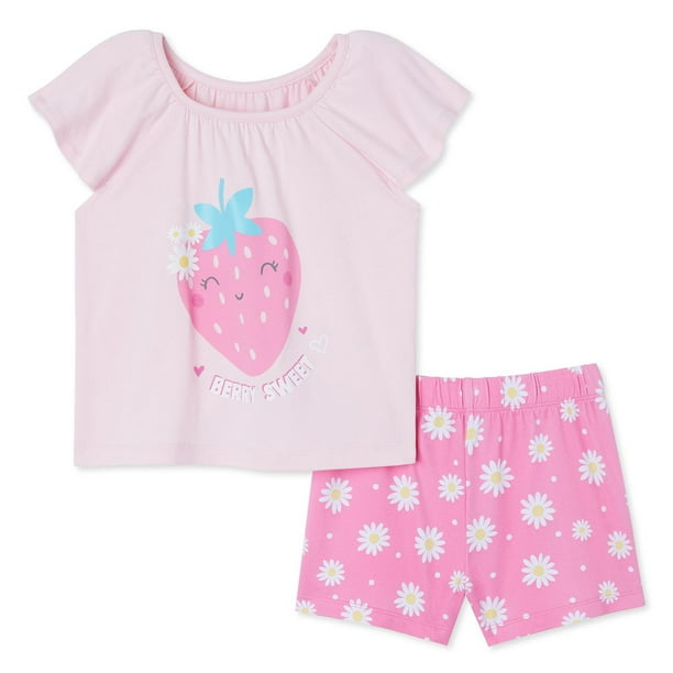 George Toddler Girls' Pajamas 2-Piece Set - Walmart.ca