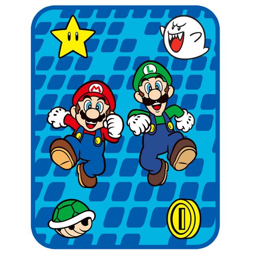 Nintendo Super Mario "on An Adventure" Twin/Double Size Throw | Walmart ...