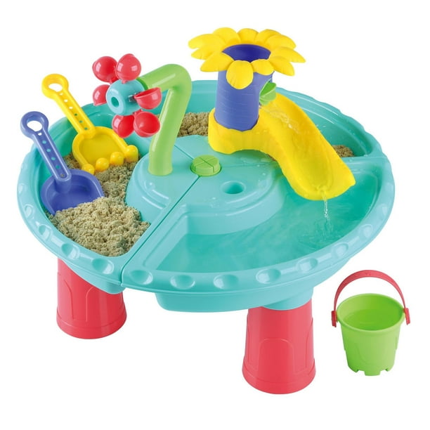 Play Day Sand & Water Table Outdoor Toys 15 Pieces, Both sand and water ...
