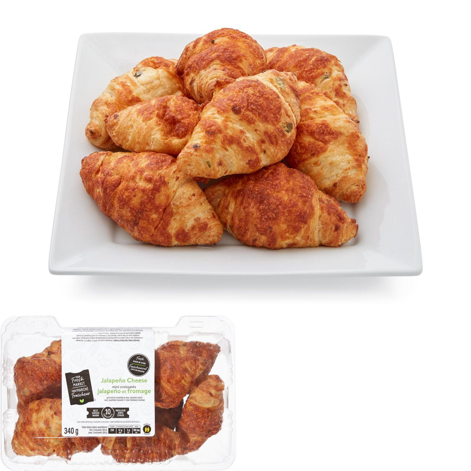 Your Fresh Market Jalapeño Cheese Mini Croissants | Walmart Canada